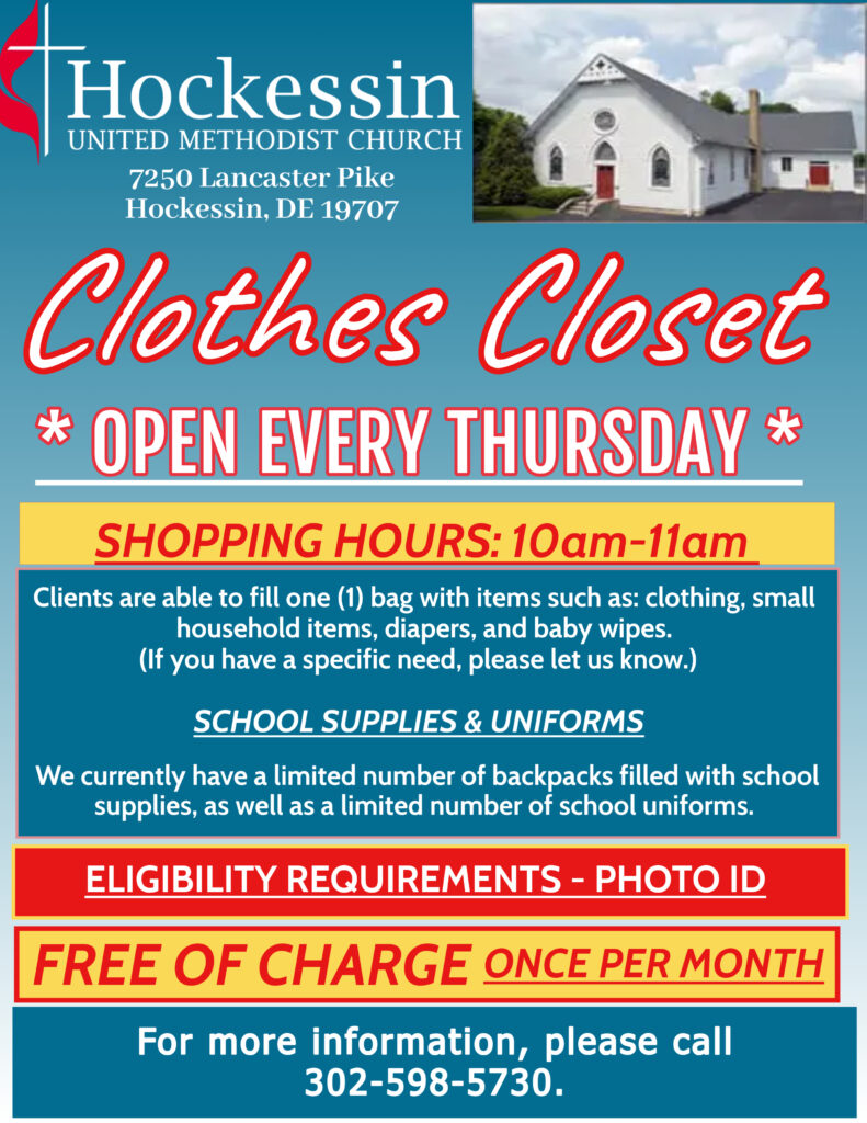 Clothes Closet – Hockessin United Methodist Church